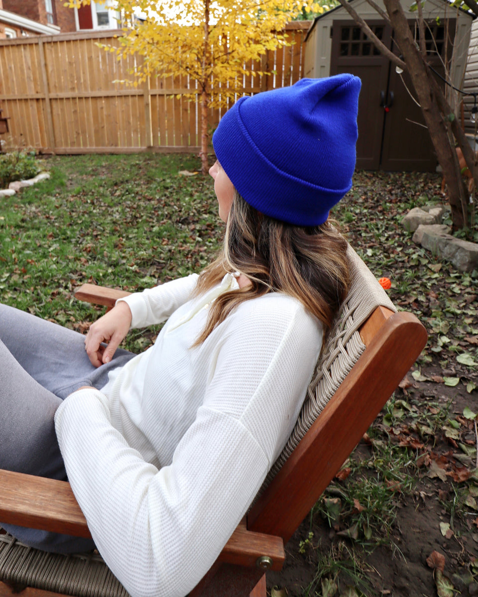 "COMMON LOVE" BEANIE/TOQUE (Royal Blue) – This Common Love